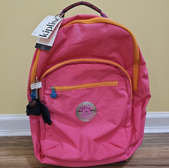 Kipling | Bags | Kipling Seoul Flash Pink Chain Backpack Large | Poshmark
